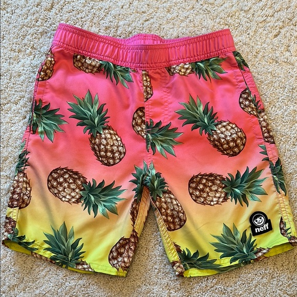 Neff | Swim | Neff Neon Boys Swim Shorts | Poshmark